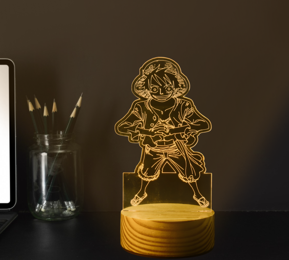 One Piece Luffy Base Form Illusion Lamp – TheDecorshop